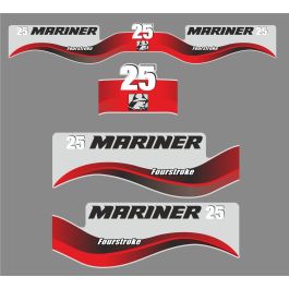 Mariner 25 PK 2003-2005 Sticker Set | Allesmarine.nl