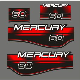 Mercury 60 PK Sticker Set | Allesmarine.nl