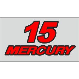 Mercury 15 PK Sticker Set | Allesmarine.nl