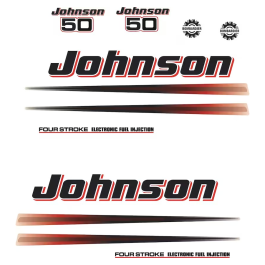 Johnson 50 PK Fourstroke Sticker Set | Allesmarine.nl