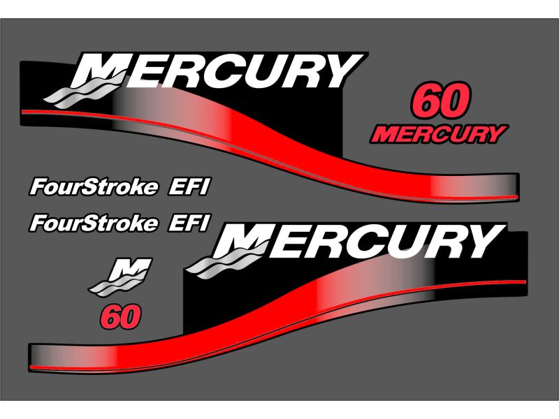 Mercury 60 PK 2003-2005 Sticker Set | Allesmarine.nl